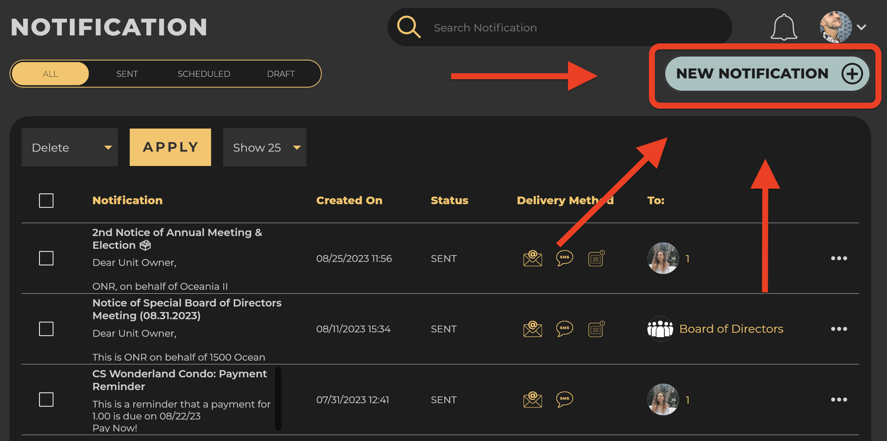 How to Send Notifications in Power Admin – ONR Knowledge Base