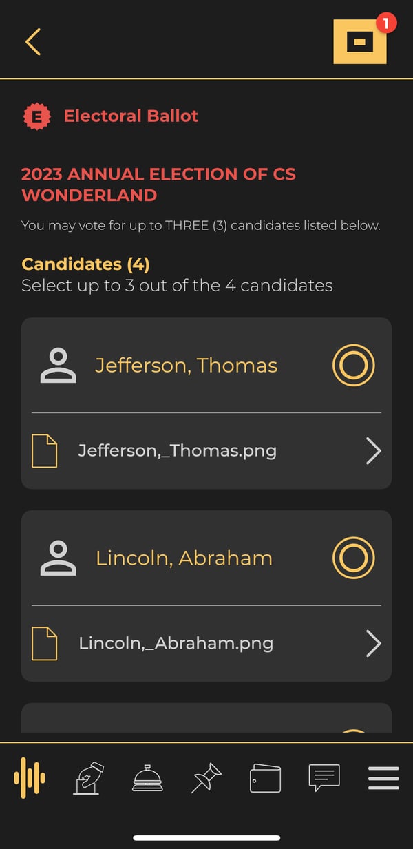 How to Cast an Electoral Vote on the ONR App